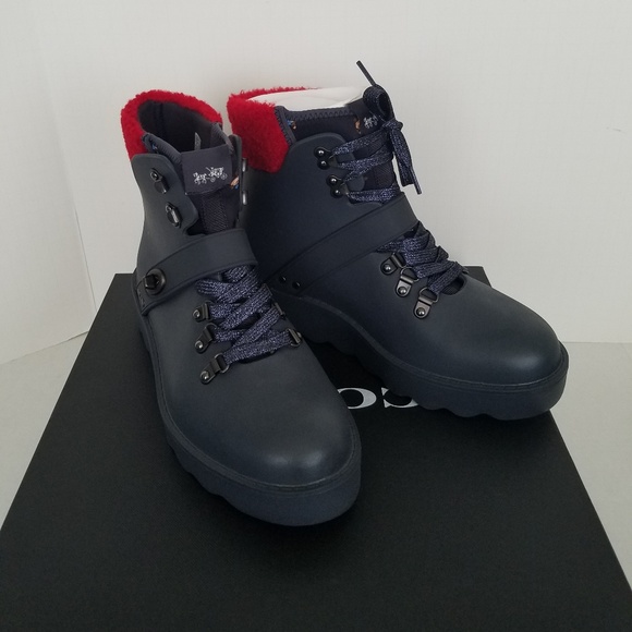 Shoes | Coach Rubber Boots With Insert Sock | Poshmark